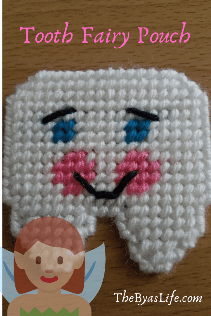 One Hour Craft: Tooth Fairy Pouch - Plastic Canvas - The Byas Life