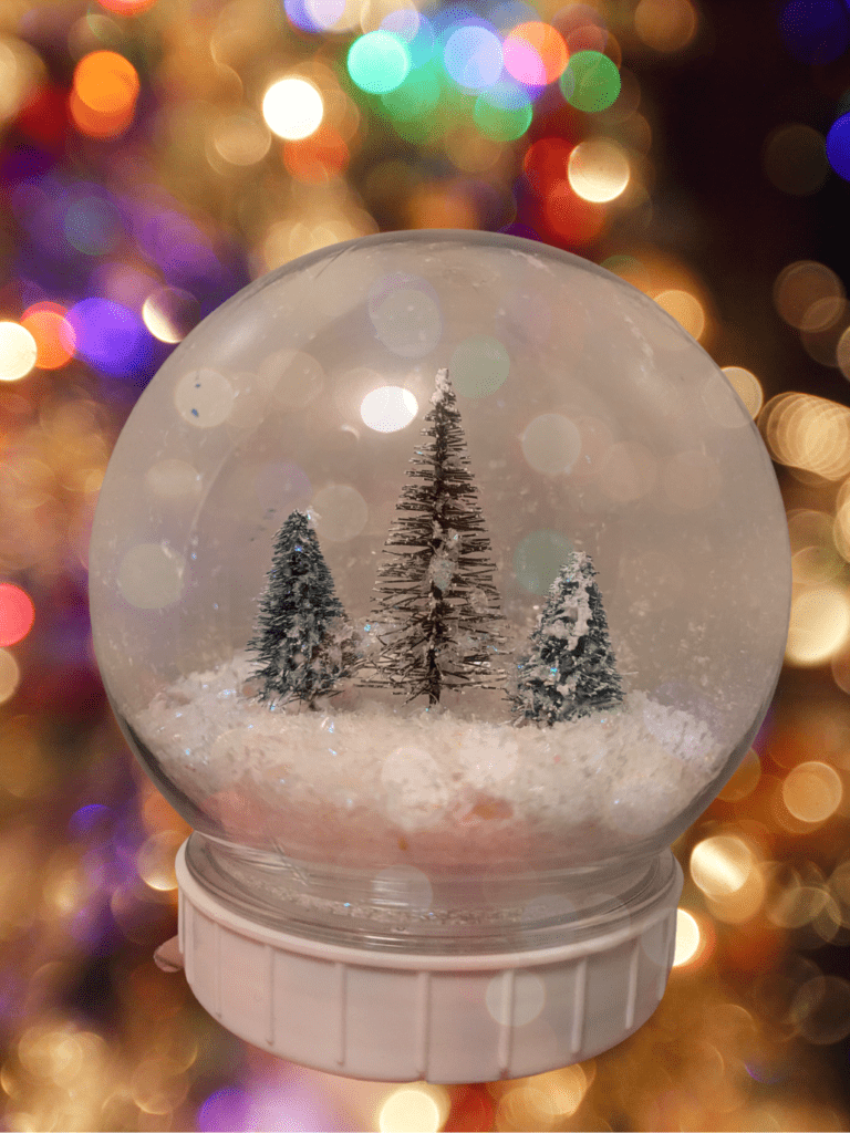 DIY Dollar Tree Snow Globe Under $5 - The Byas Life